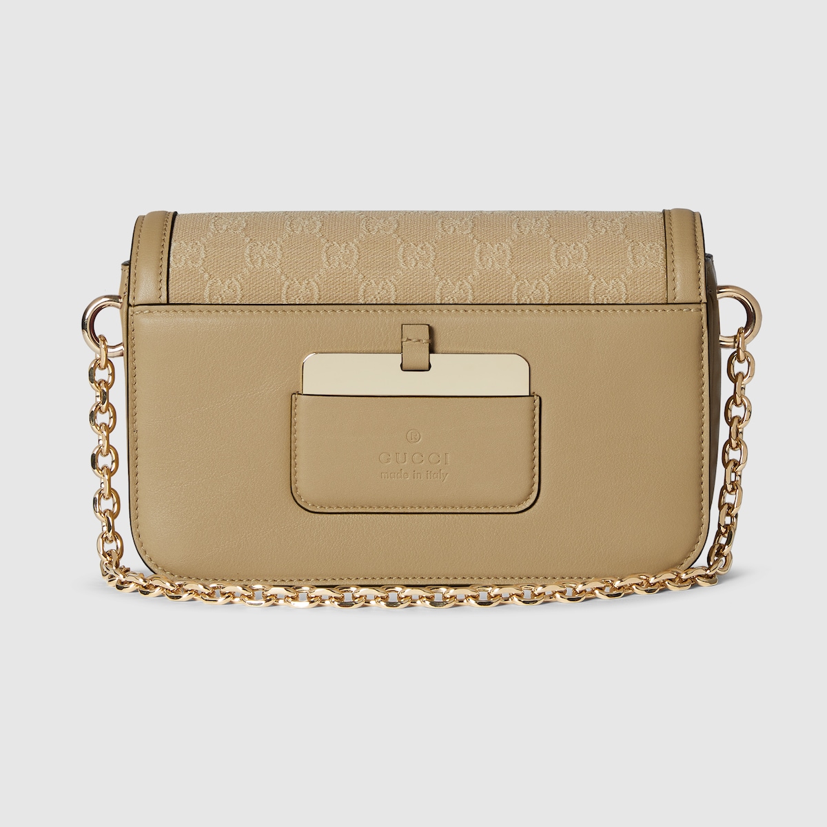 Gucci Go small shoulder bag in beige GG canvas | GUCCI® UK