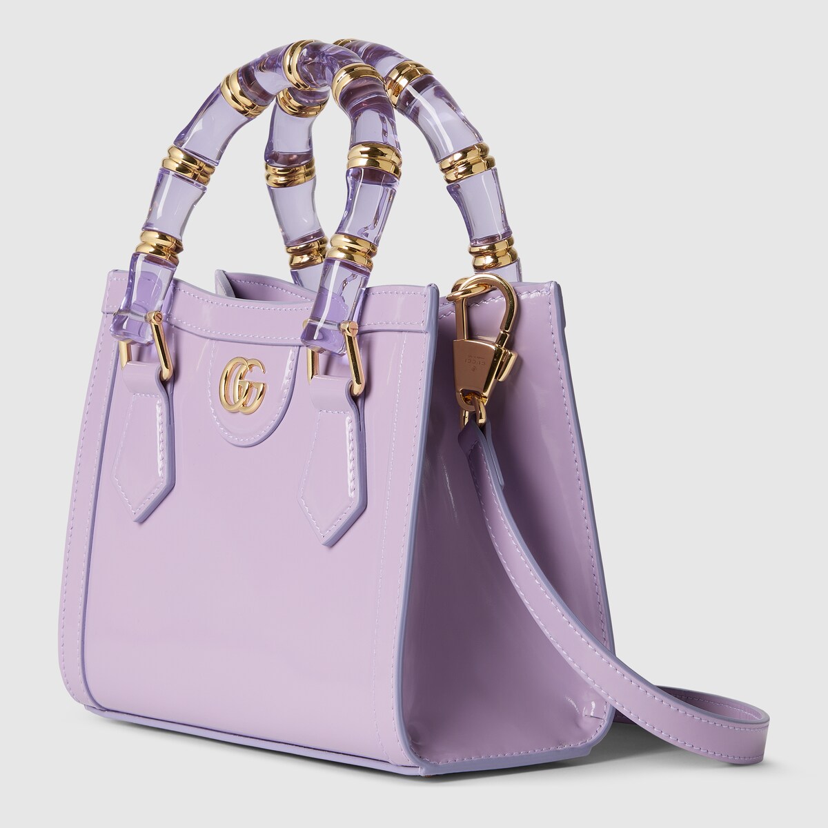 Gucci Diana small tote bag in lilac leather | GUCCI® US