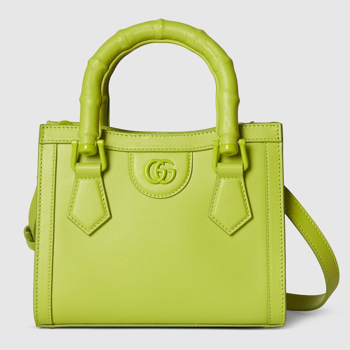 Gucci Diana mini tote bag in bright green leather | GUCCI® Canada
