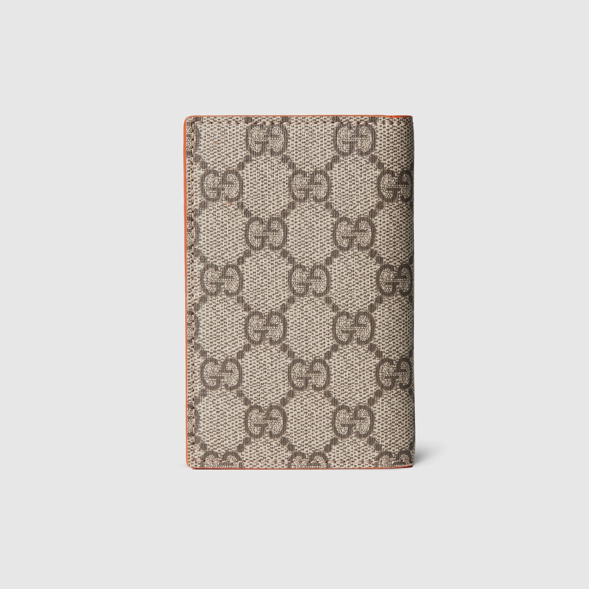 Bi-color GG long card case inbeige and dark brown Supreme | GUCCI ...