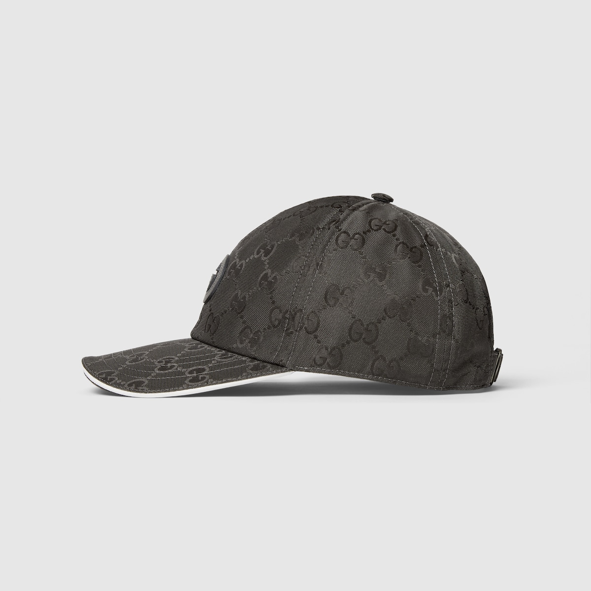 GG nylon baseball hat in grey | GUCCI® ZA