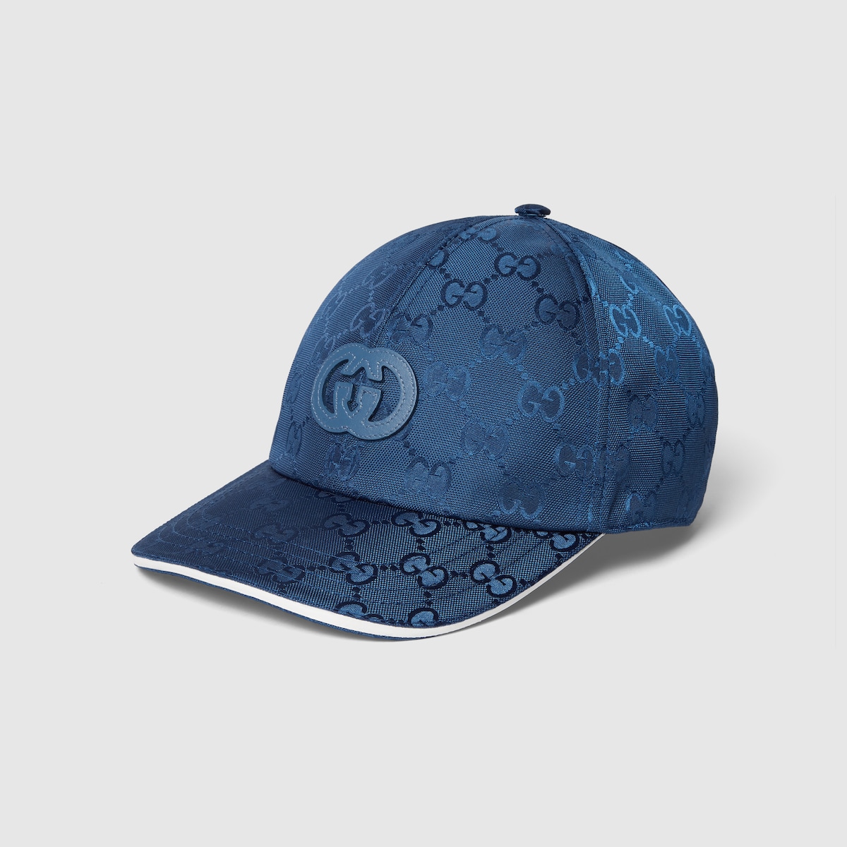 GG nylon baseball hat in blue | GUCCI® Canada