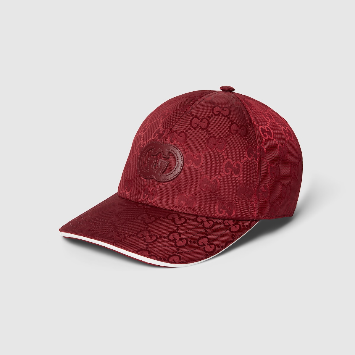 GG nylon baseball hat in bordeaux | GUCCI® ZA