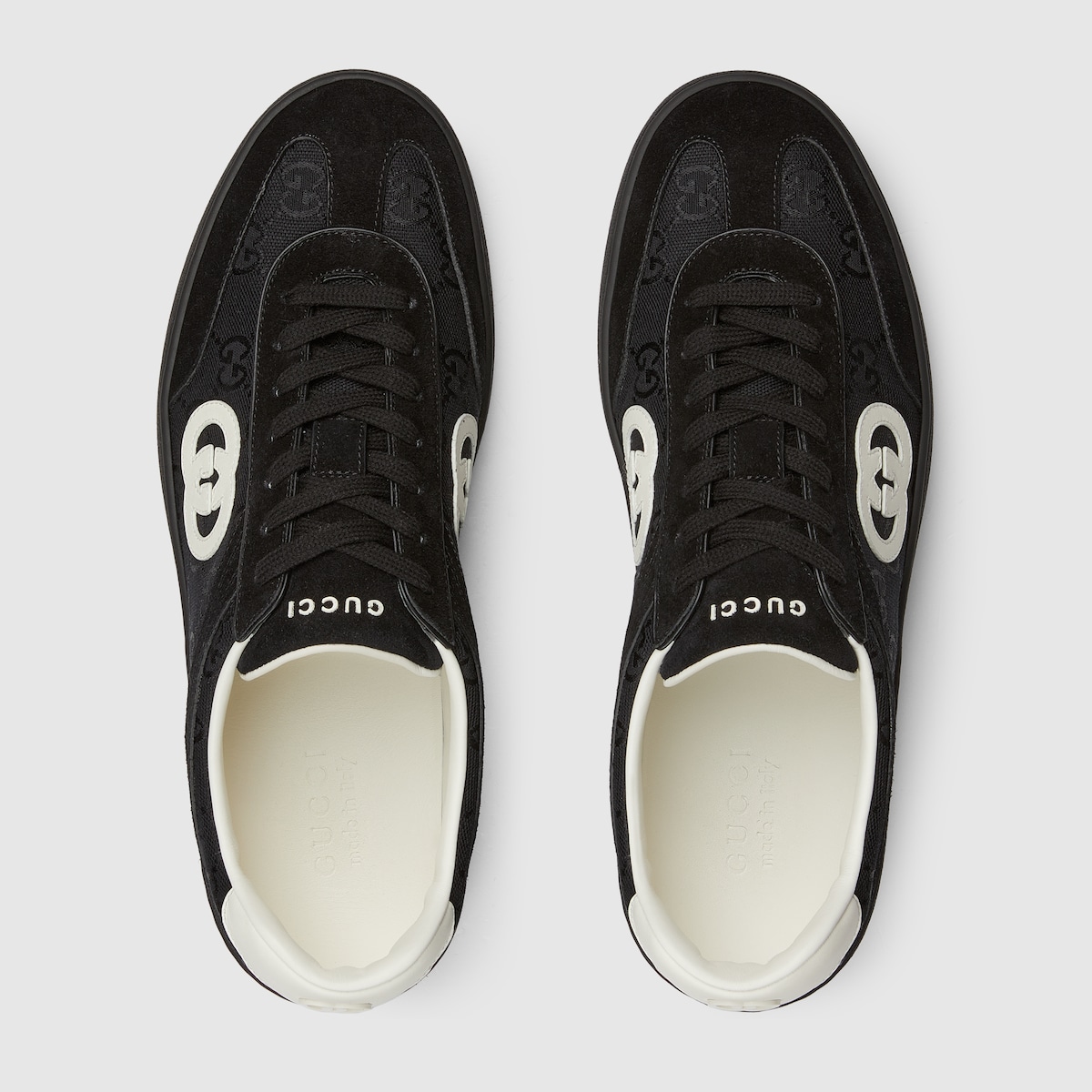 Sneaker G75 uomo in pelle scamosciata nera | GUCCI® IT