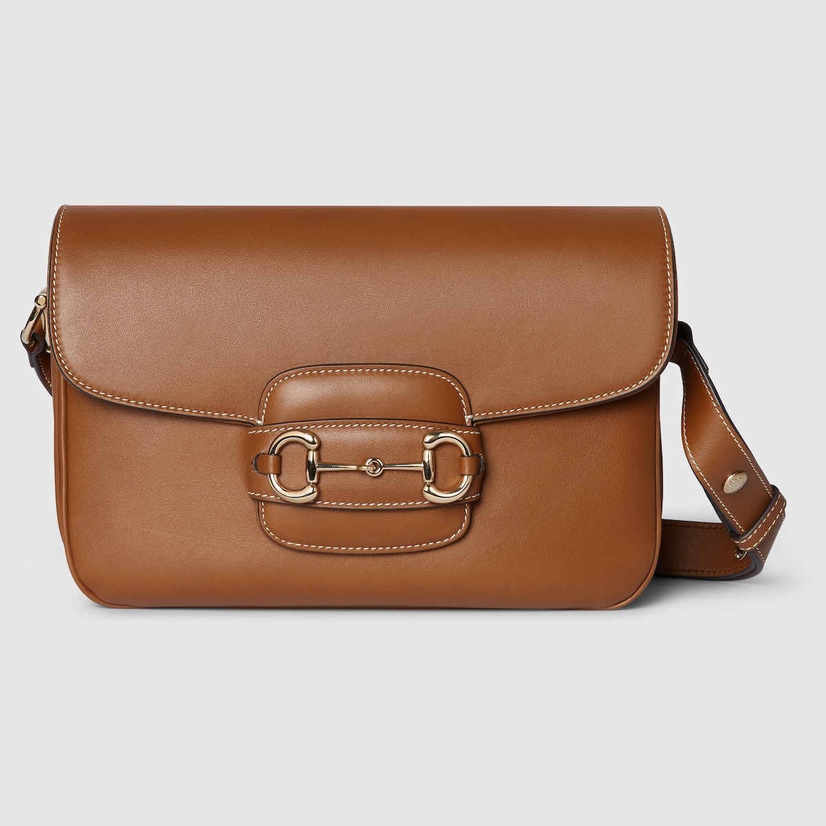 Gucci Horsebit 1955 Soft small shoulder bag in brown leather | GUCCI ...