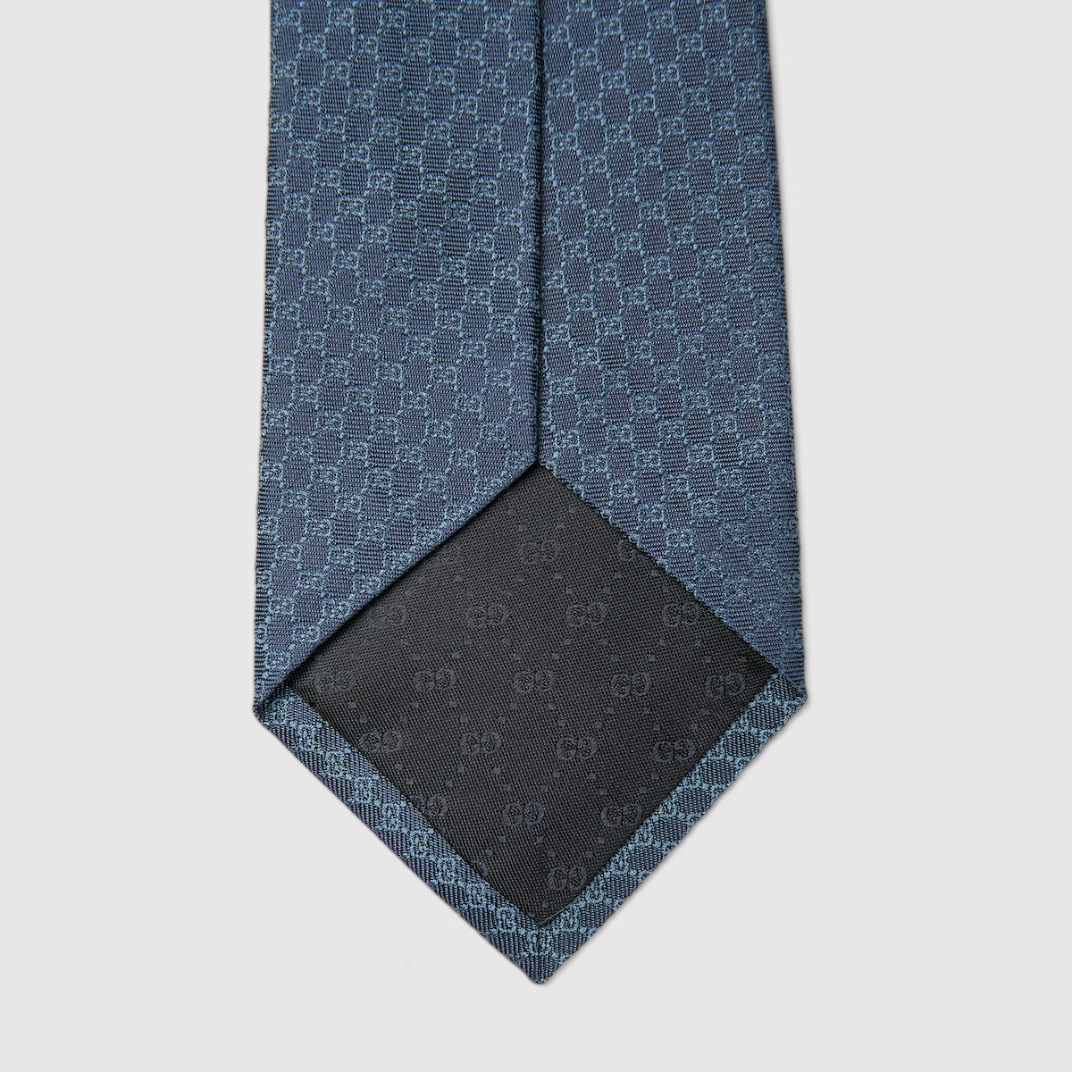GG silk jacquard tie in blue | GUCCI® US