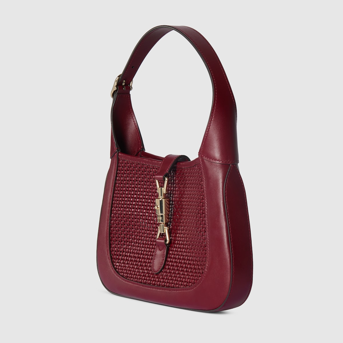 Gucci Jackie 1961 medium bag in Rosso Ancora red leather | GUCCI® DK