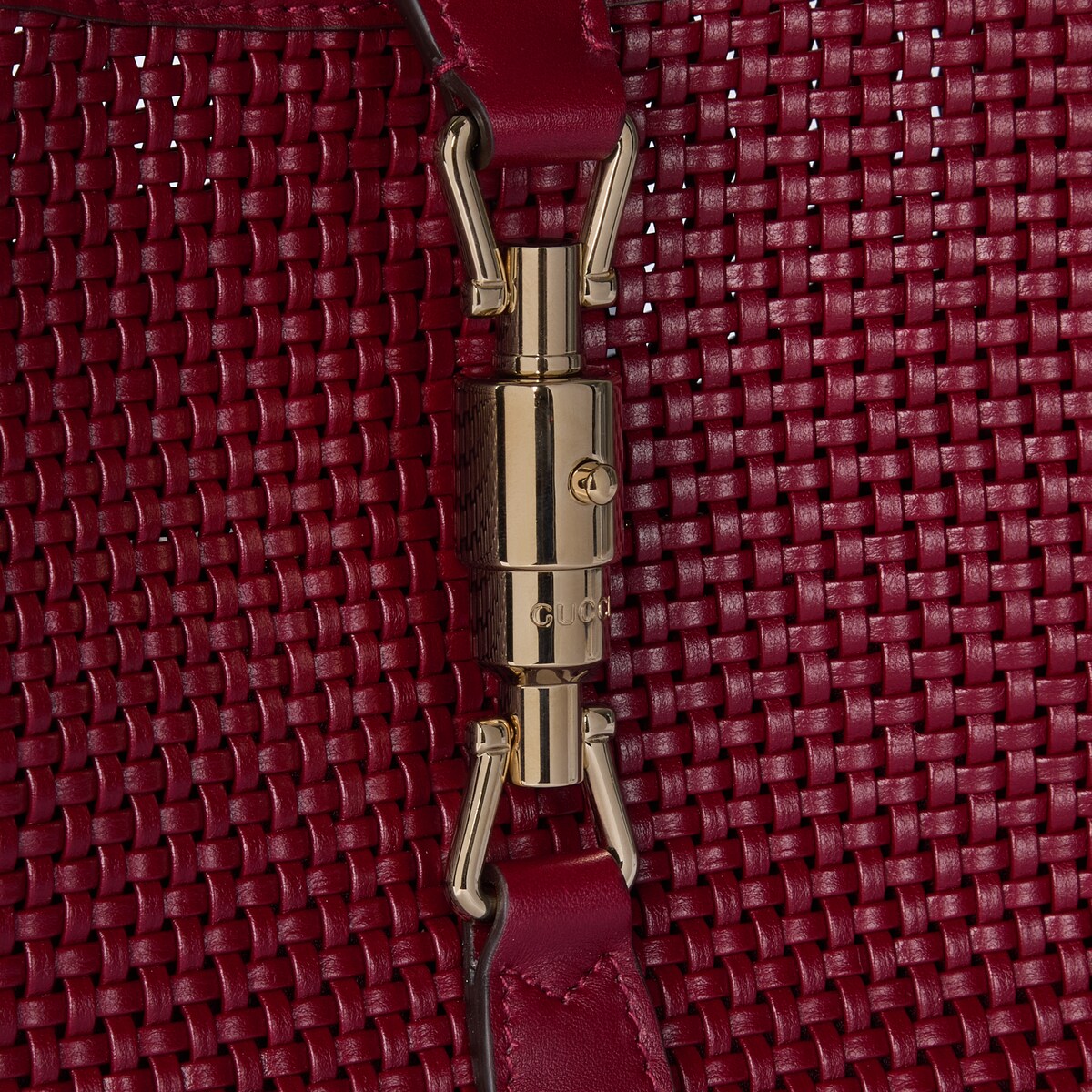 Gucci Jackie 1961 medium bag in Rosso Ancora red leather | GUCCI® PT