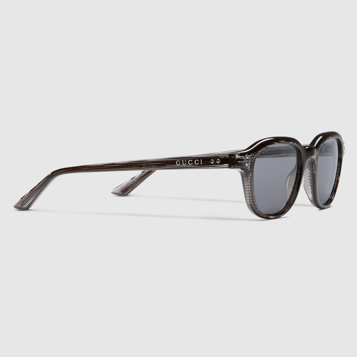 Round frame sunglasses in brown | GUCCI® US