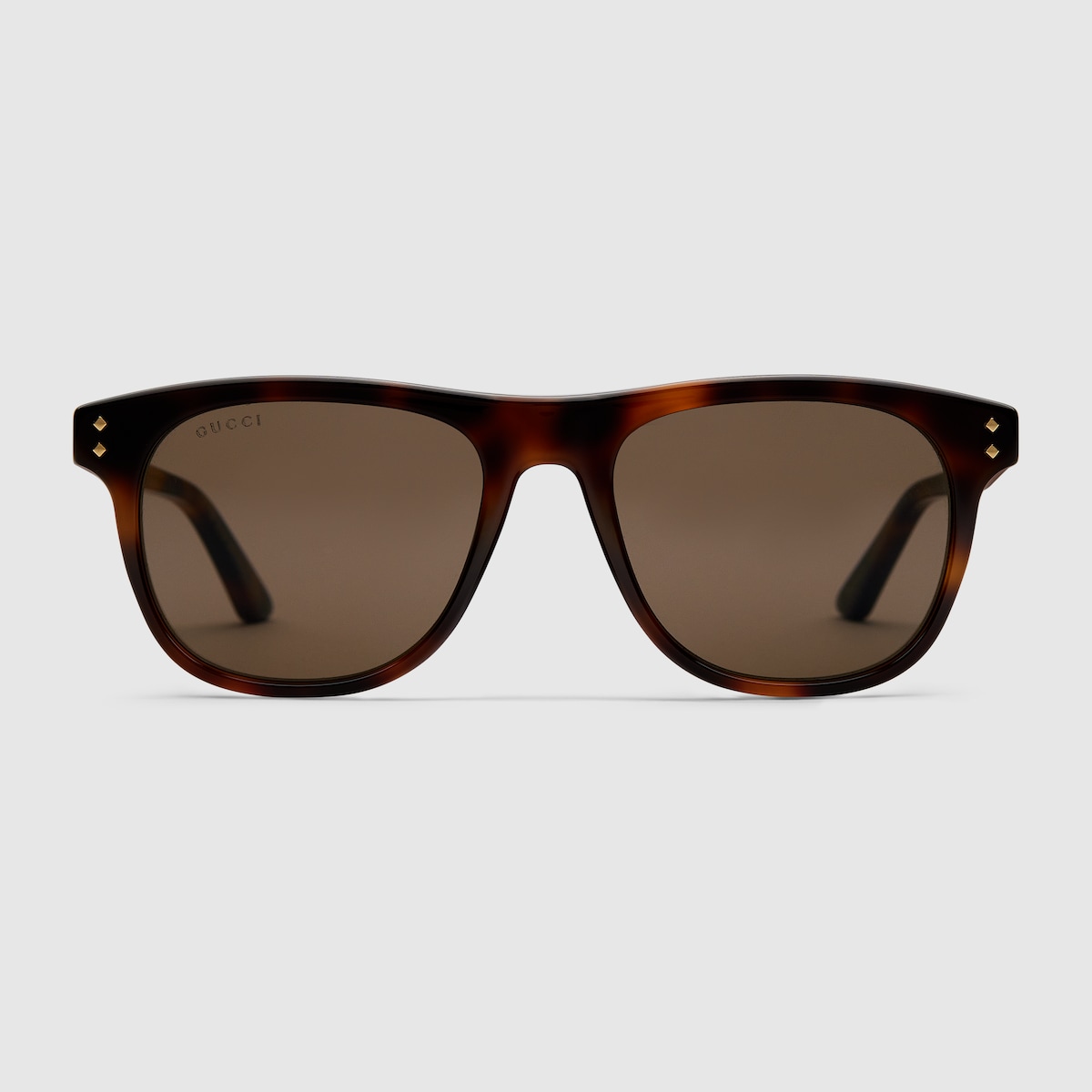 Square frame sunglasses in brown | GUCCI® US