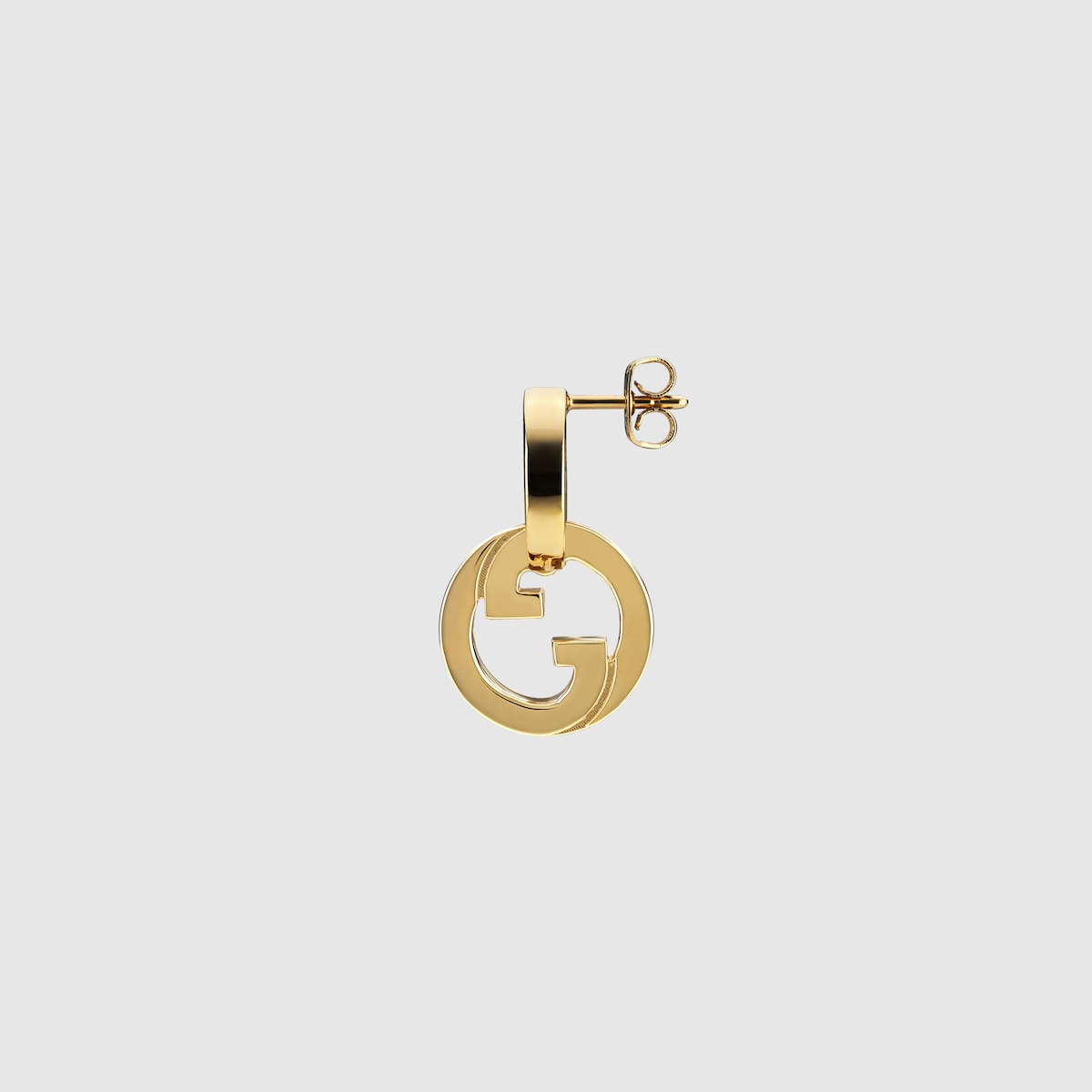 Gucci Blondie intertwined crystal earrings in light gold-toned brass ...