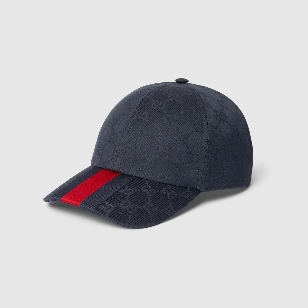 Gorra de béisbol con GG y tribanda Web en azul oscuro | GUCCI® ES