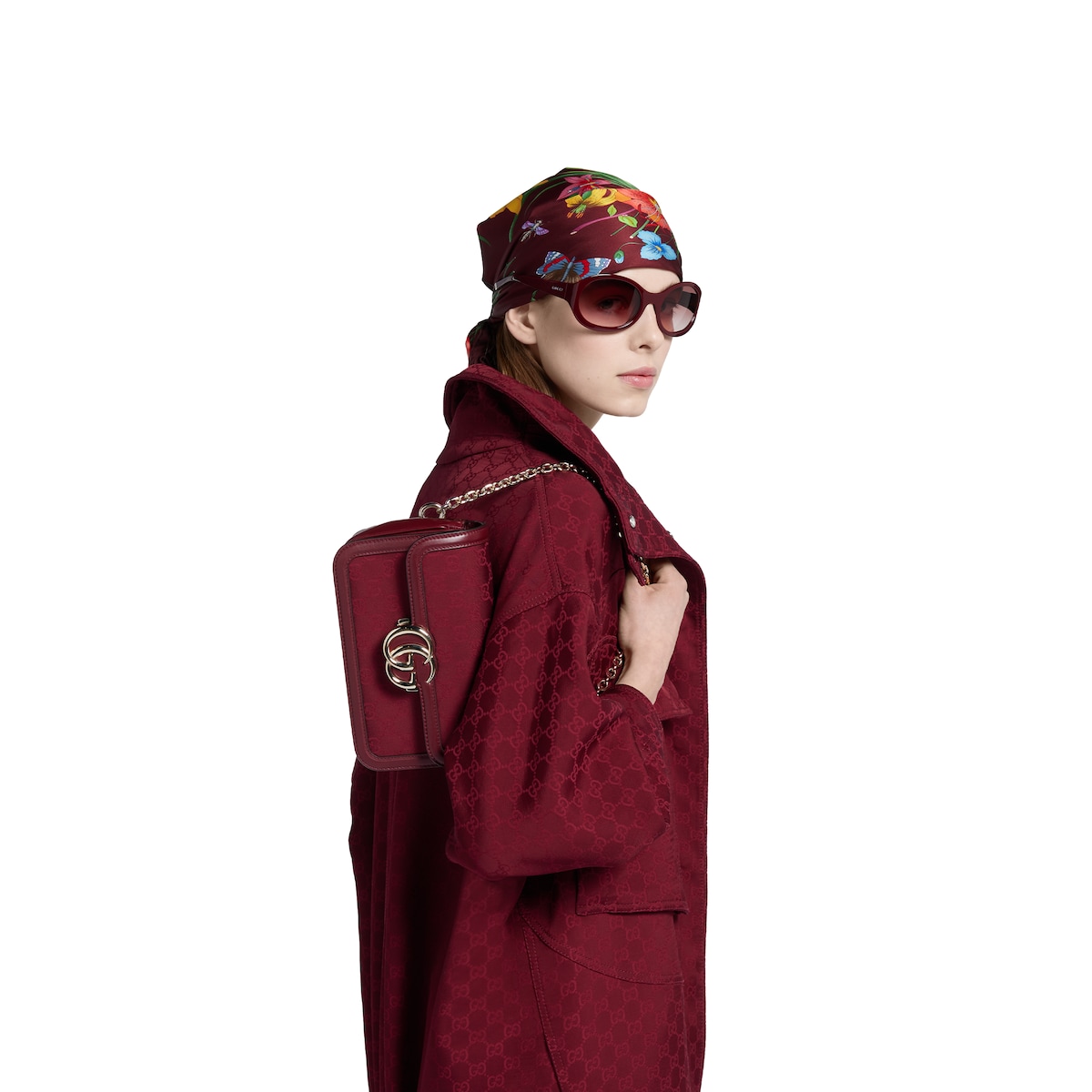 Gucci Go small shoulder bag in Rosso Ancora red GG canvas | GUCCI® CA
