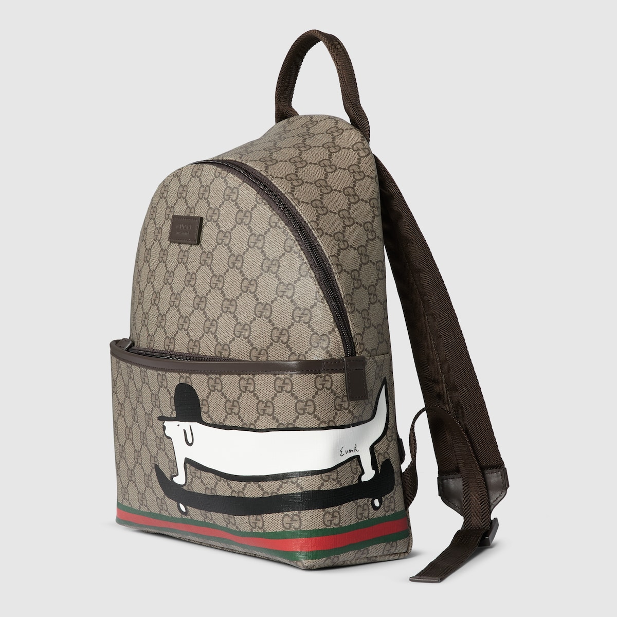 Children's printed GG backpack in beige and brown GG Supreme | GUCCI® INT
