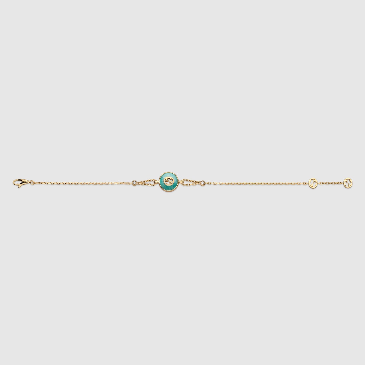 Gucci Interlocking 18k chain bracelet in 18k yellow gold | GUCCI® US