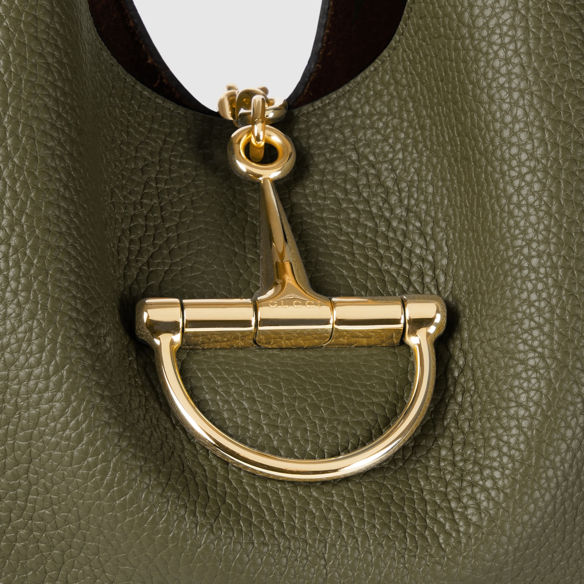 Borsa a spalla Gucci Softbit misura maxi in pelle verde bosco | GUCCI® IT