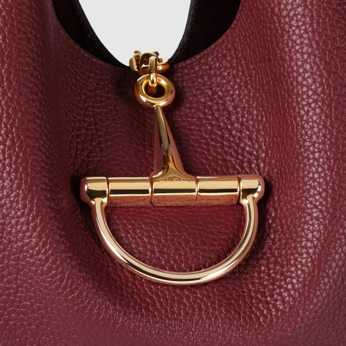 Gucci Softbit系列大号肩背包 in古驰安可拉红皮革 | GUCCI® AE