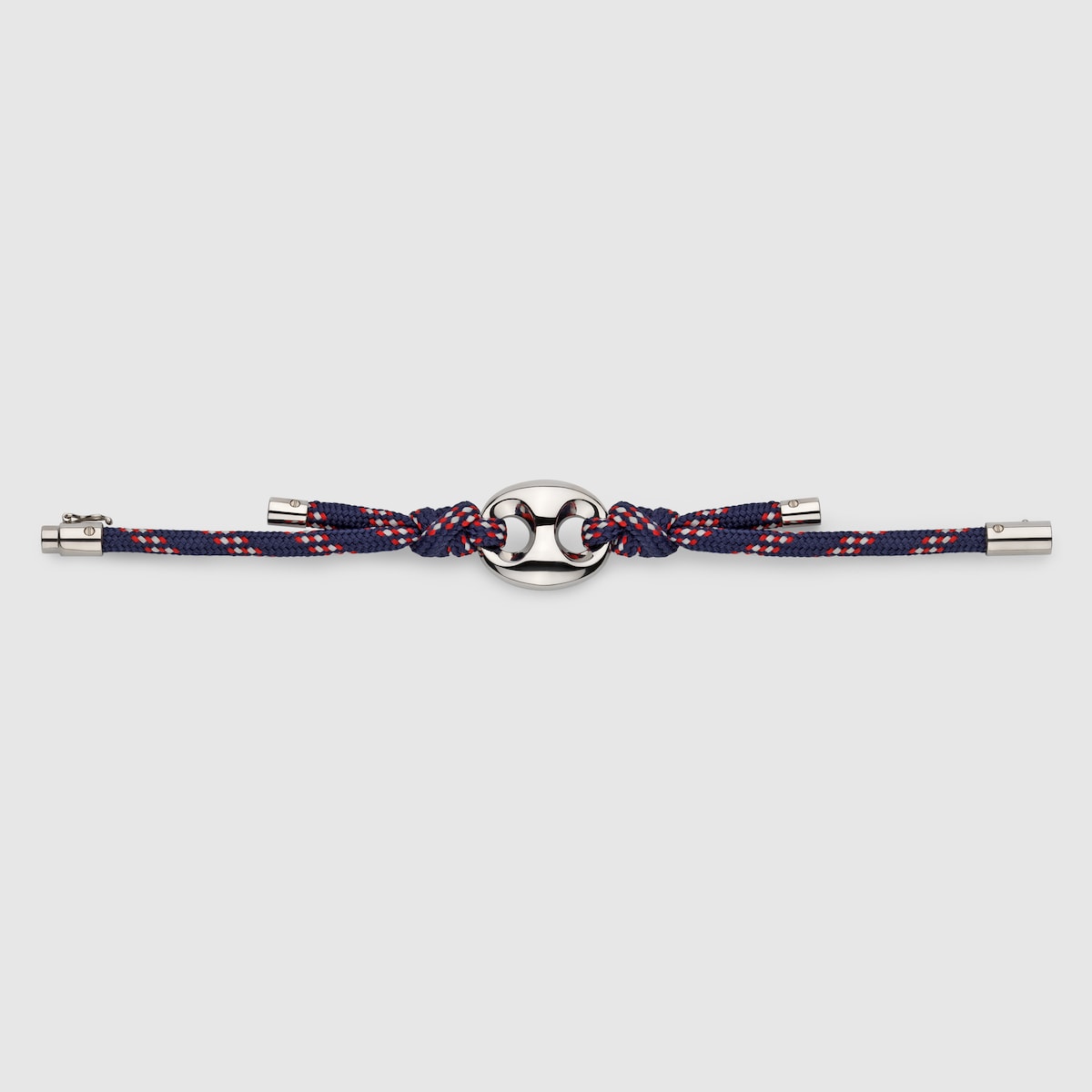 Gucci Marina Chain fabric bracelet in blue and multicolor polyester ...