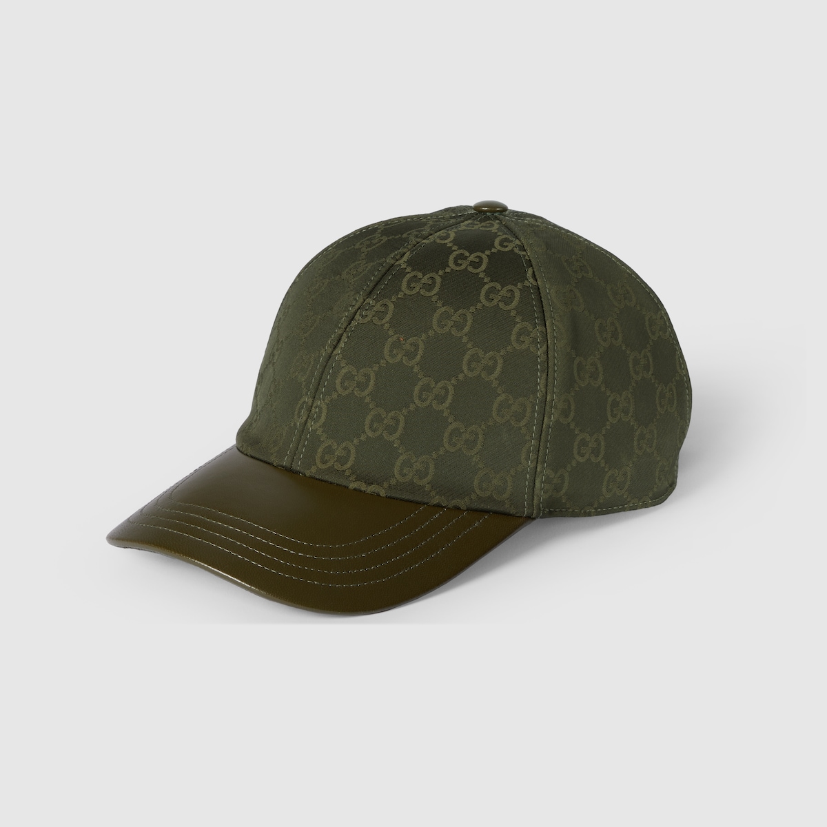 GG fabric jacquard baseball hat in forest green | GUCCI® NL