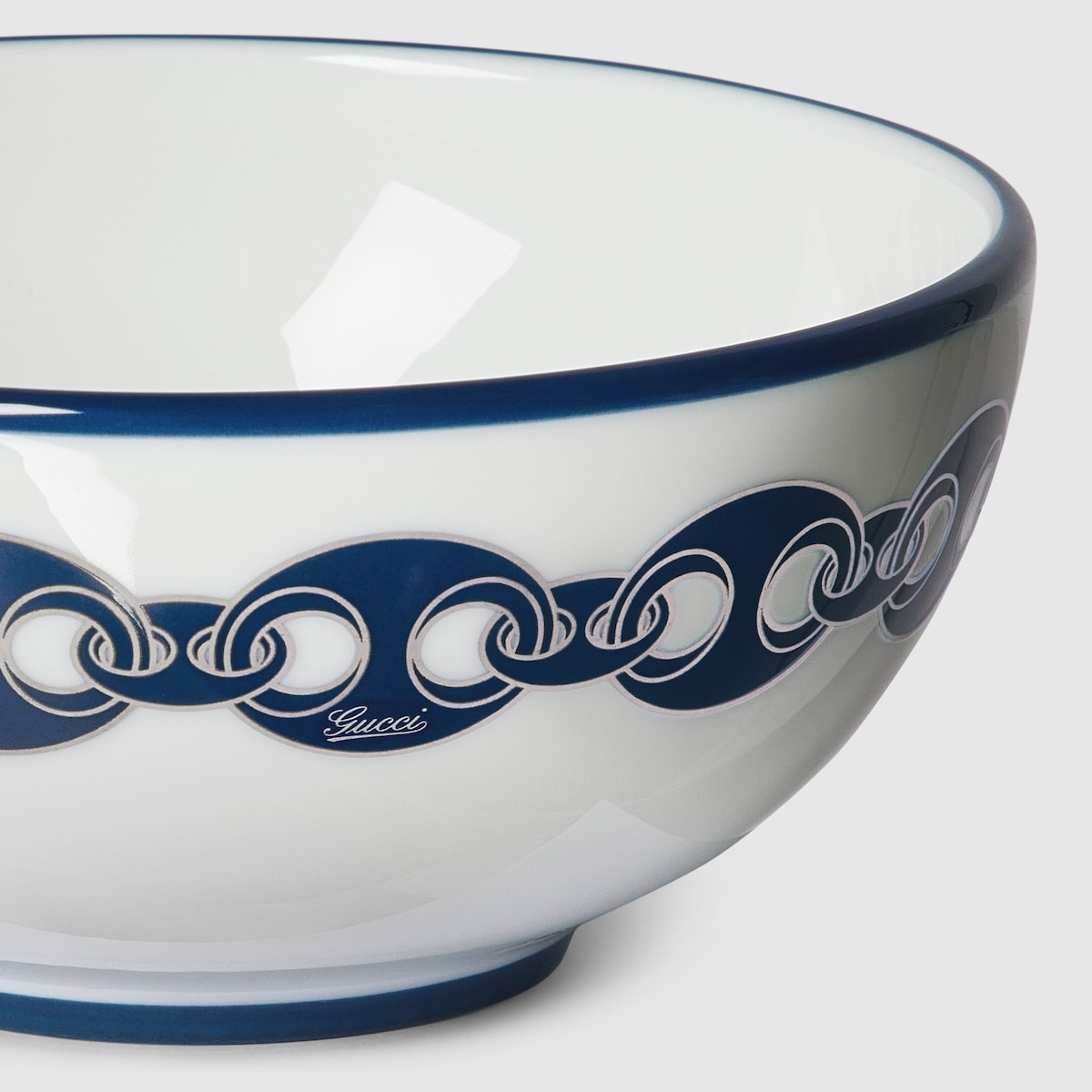 Gucci Marina fruit cup, set of two in off white and navy | GUCCI® US