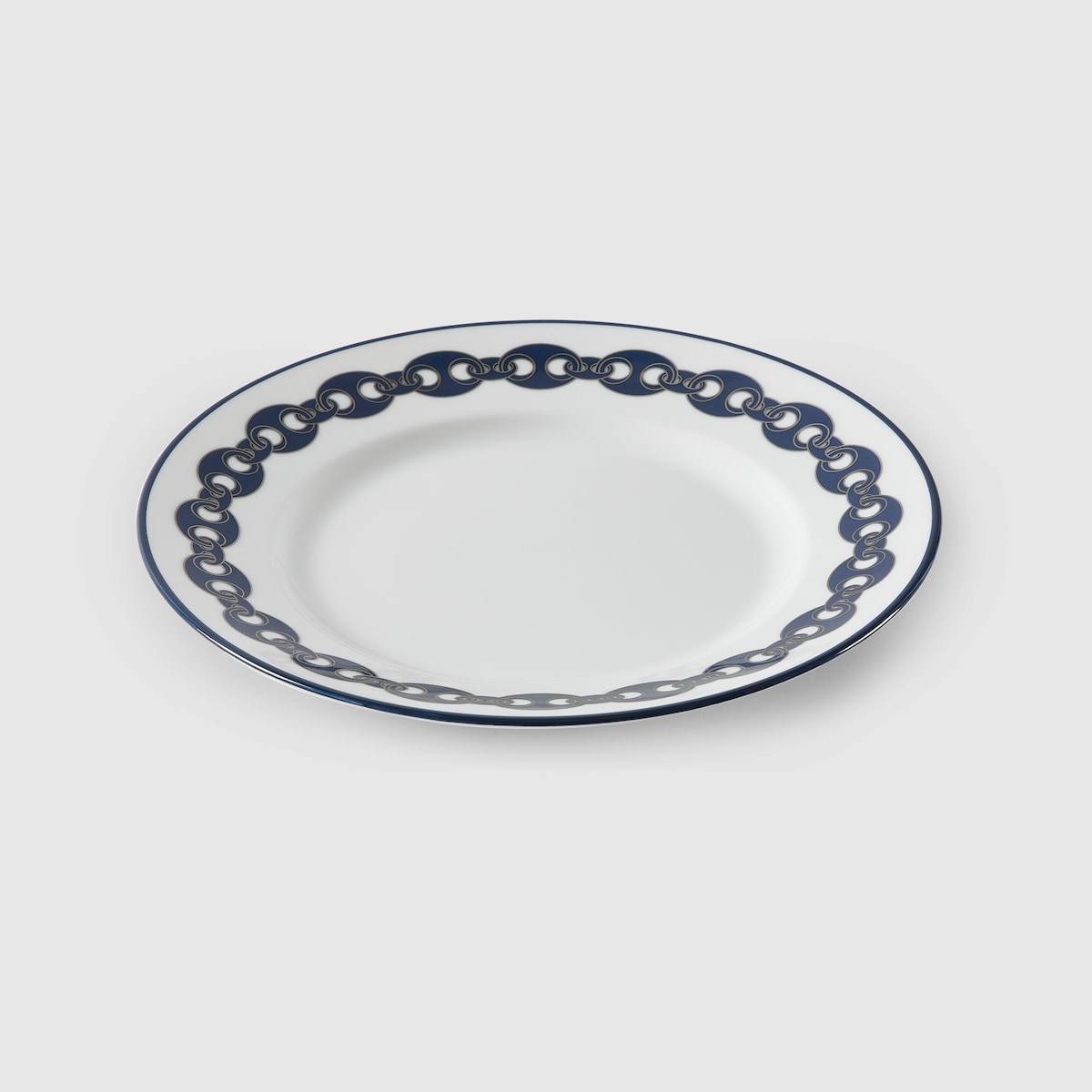 Gucci Marina dessert plate, set of two in off white and navy | GUCCI® US