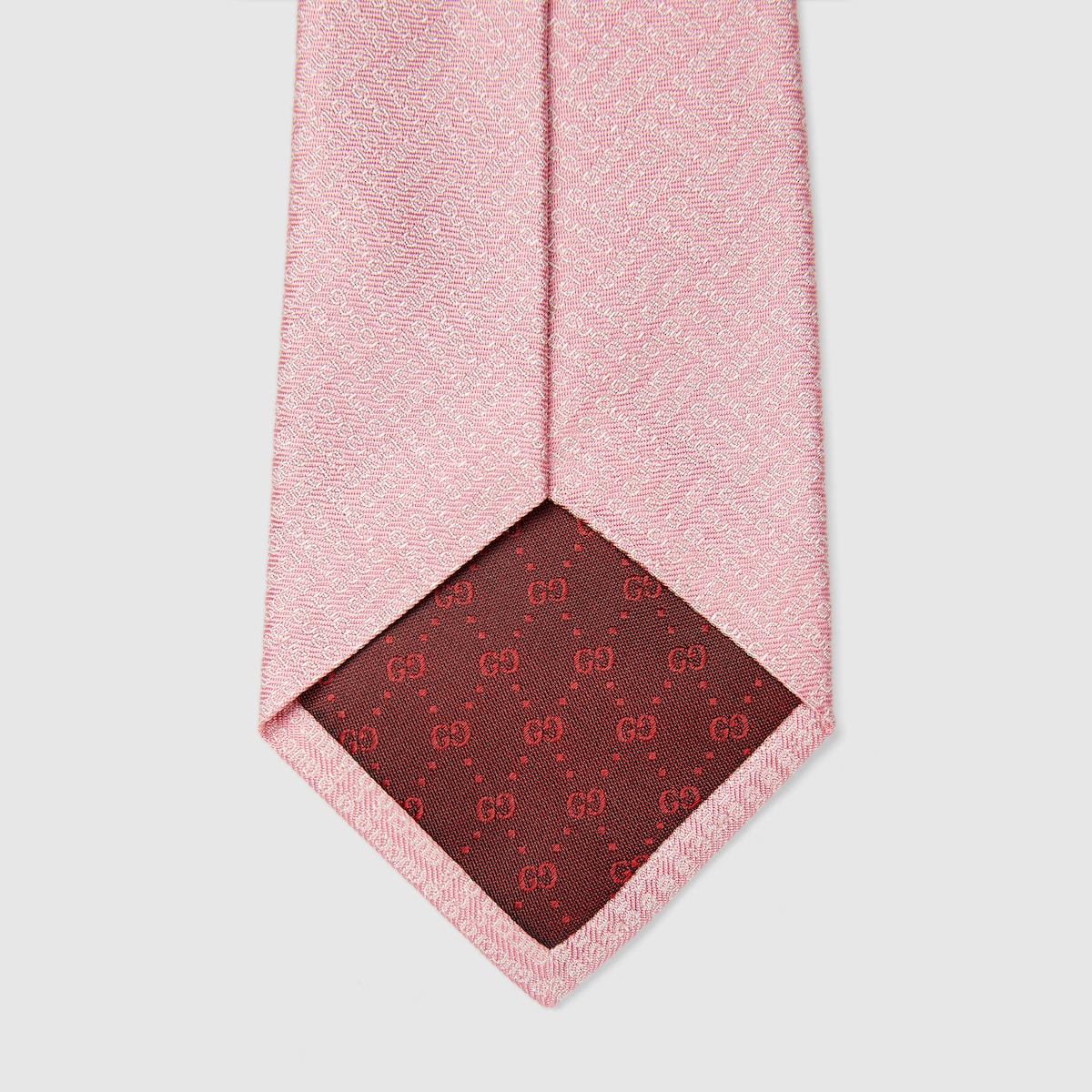 Gucci silk jacquard tie in light pink | GUCCI® US