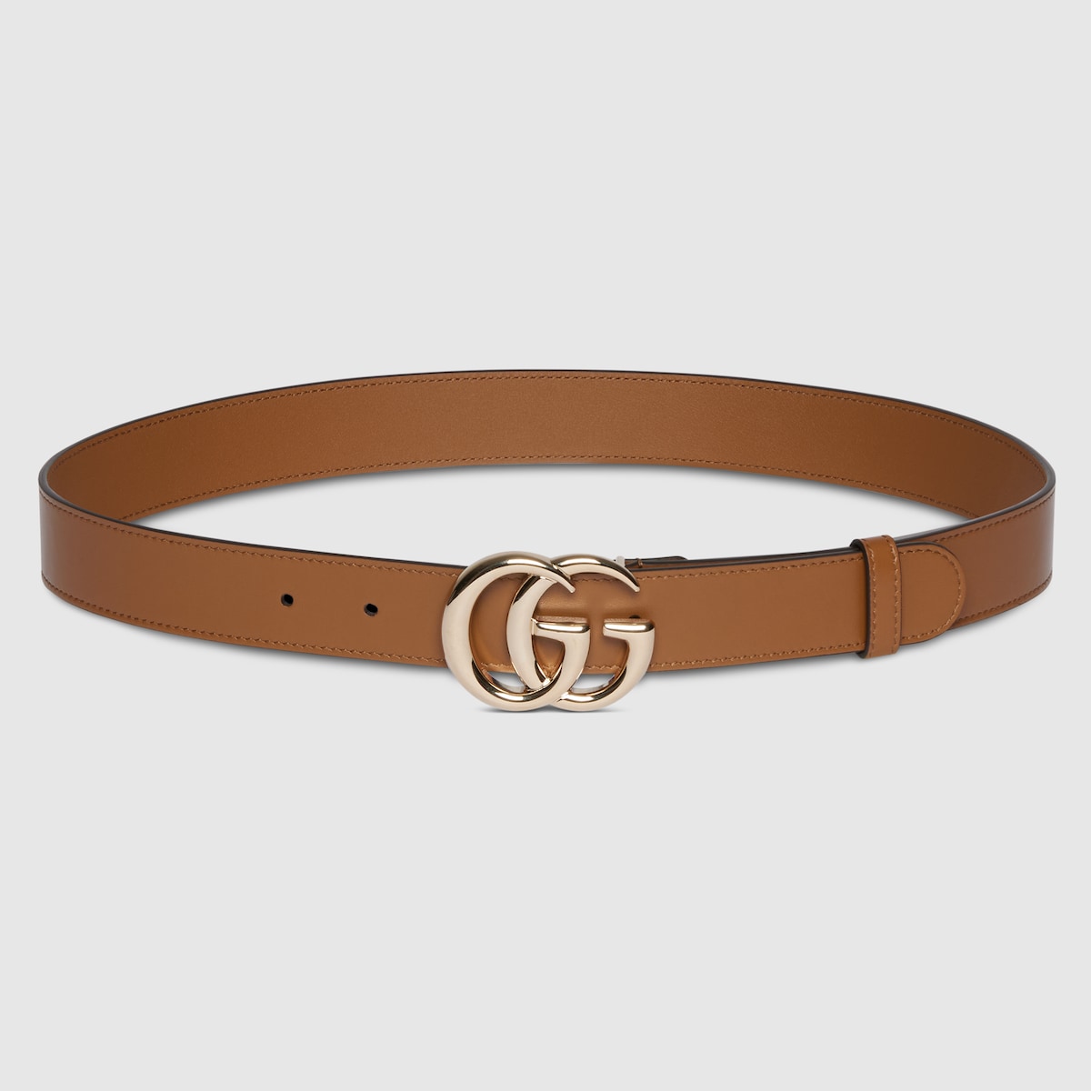 Cinturón GG Marmont en piel marrón | GUCCI® ES