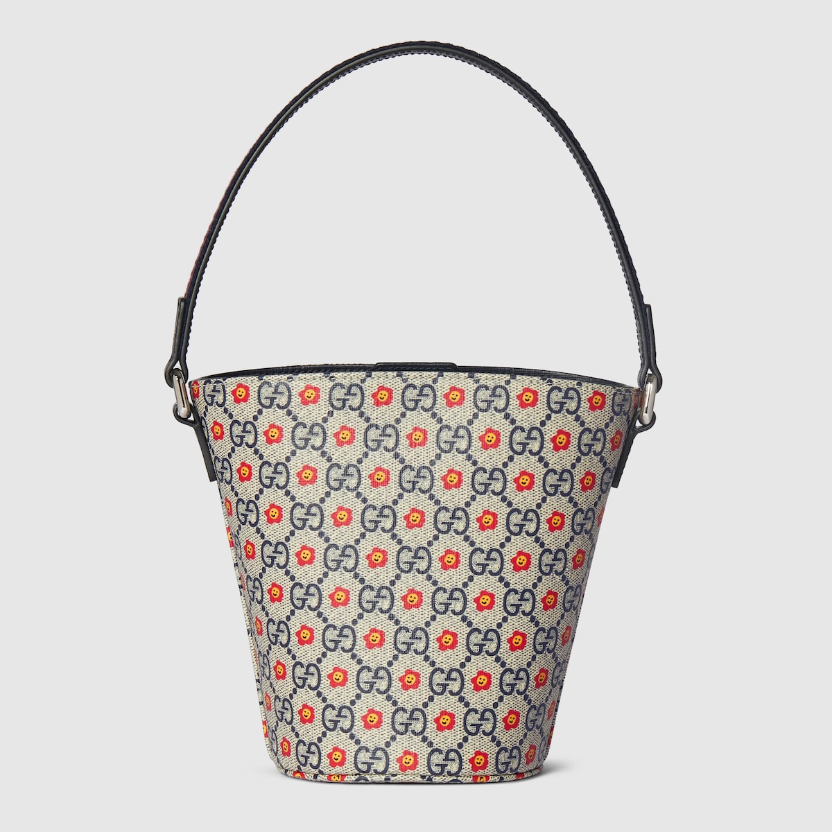 Children's printed GG bucket bag in beige and blue GG Supreme | GUCCI® US