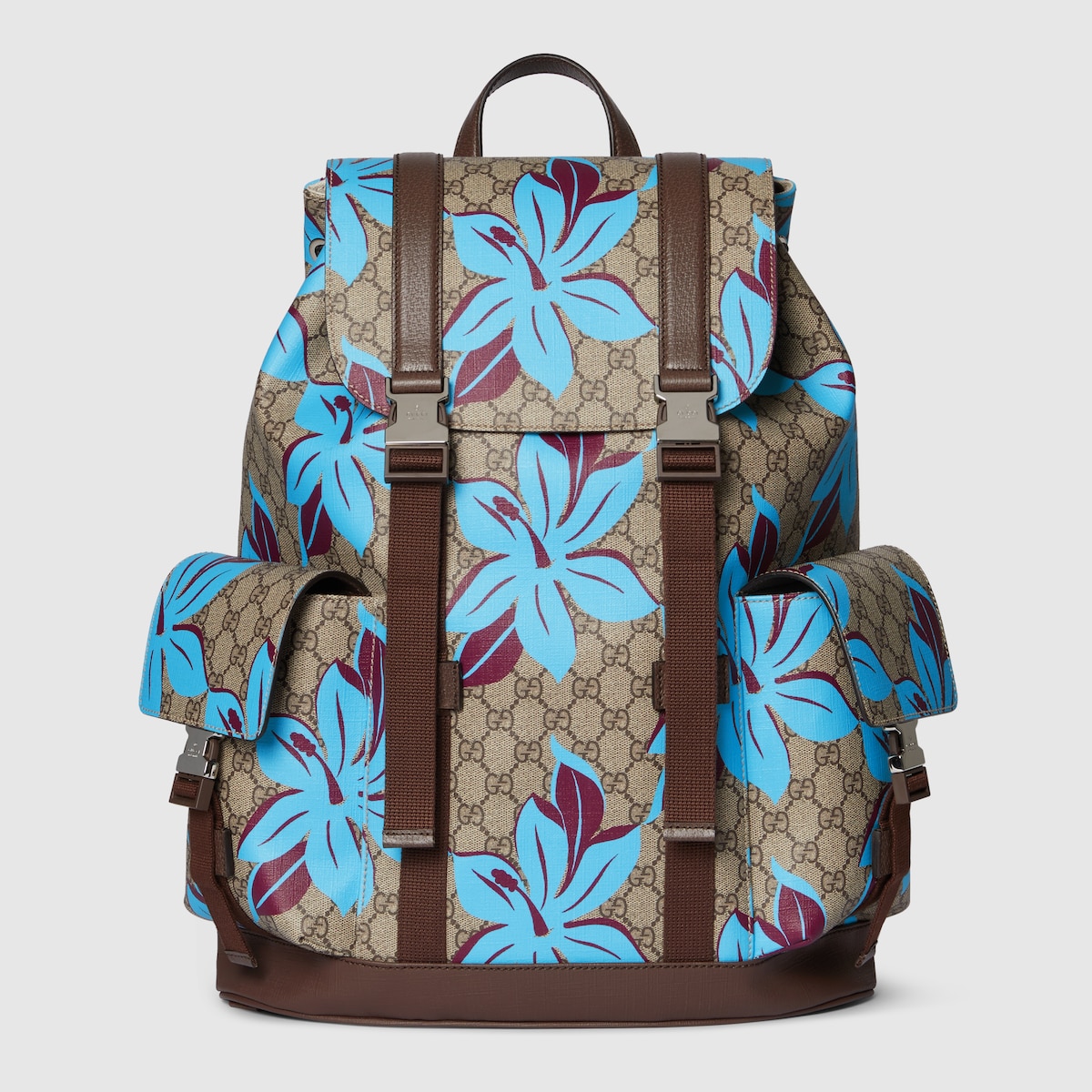 GG Rucksack mit Print in beigefarbener und dunkelbrauner Supreme ...
