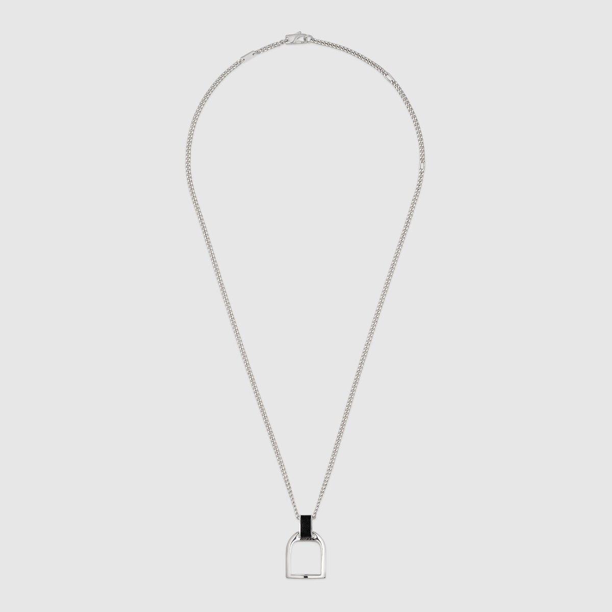 Gucci Staffa long pendant necklace in 925 sterling silver | GUCCI® US