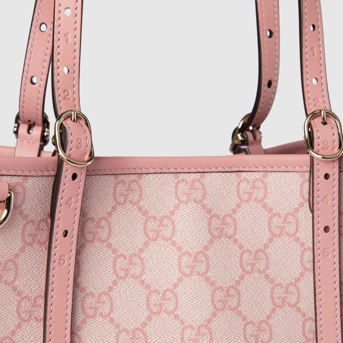 GG Emblem medium tote bag in light pink GG fabric | GUCCI® US