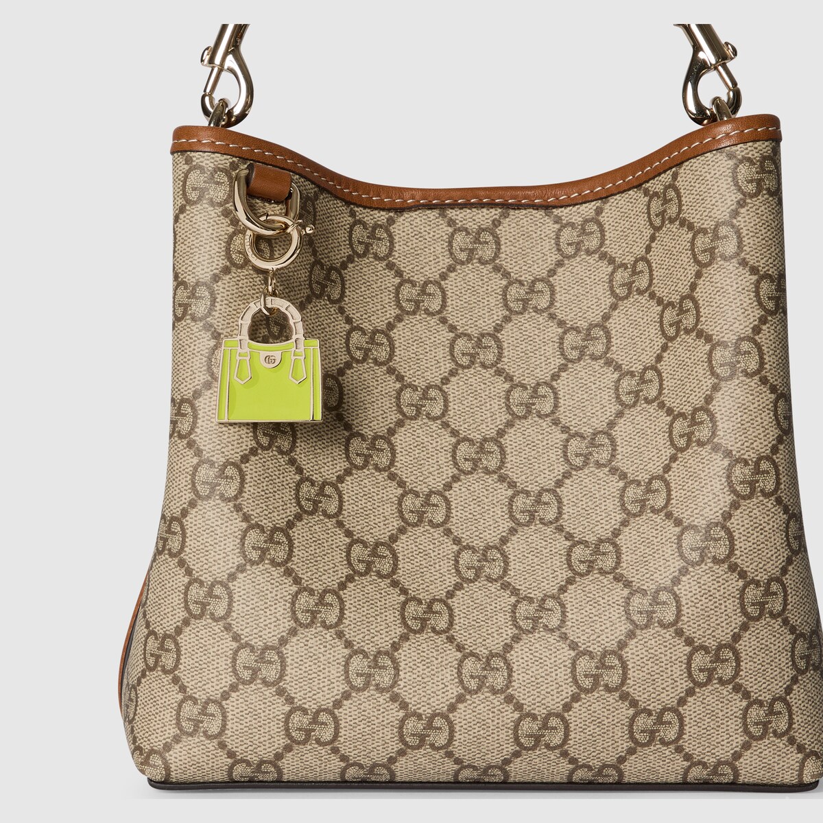 Gucci Diana bag charm in acid green enamel | GUCCI® US
