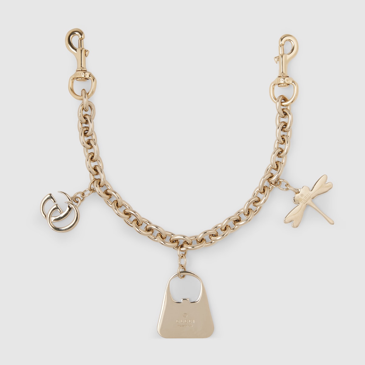 Chain bag charm in Rosso Ancora red enamel | GUCCI® US