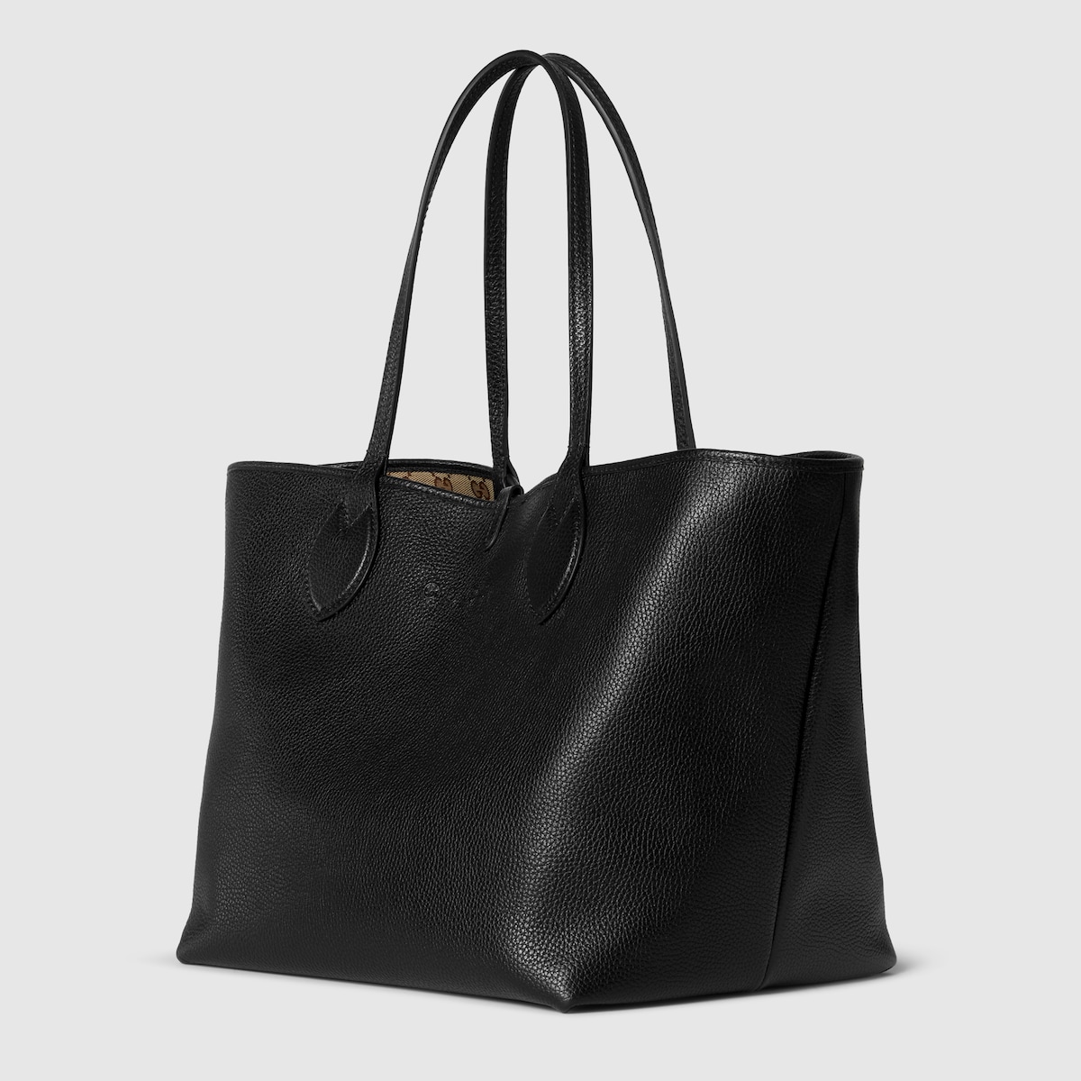 Gucci Totissima large reversible tote bag in black leather | GUCCI® US