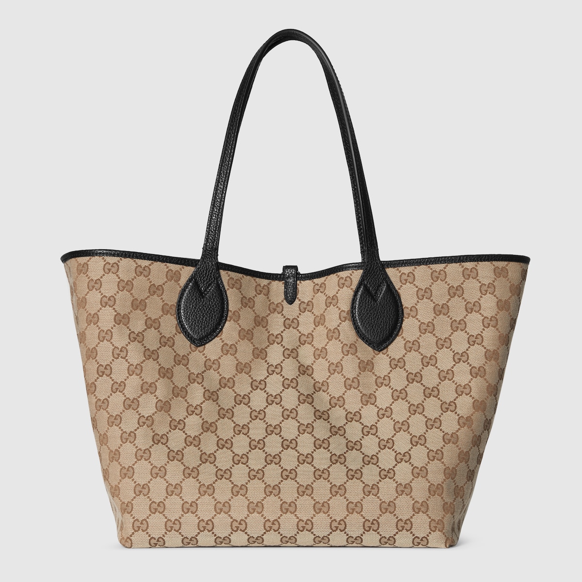 Gucci Totissima large reversible tote bag in black leather | GUCCI® US