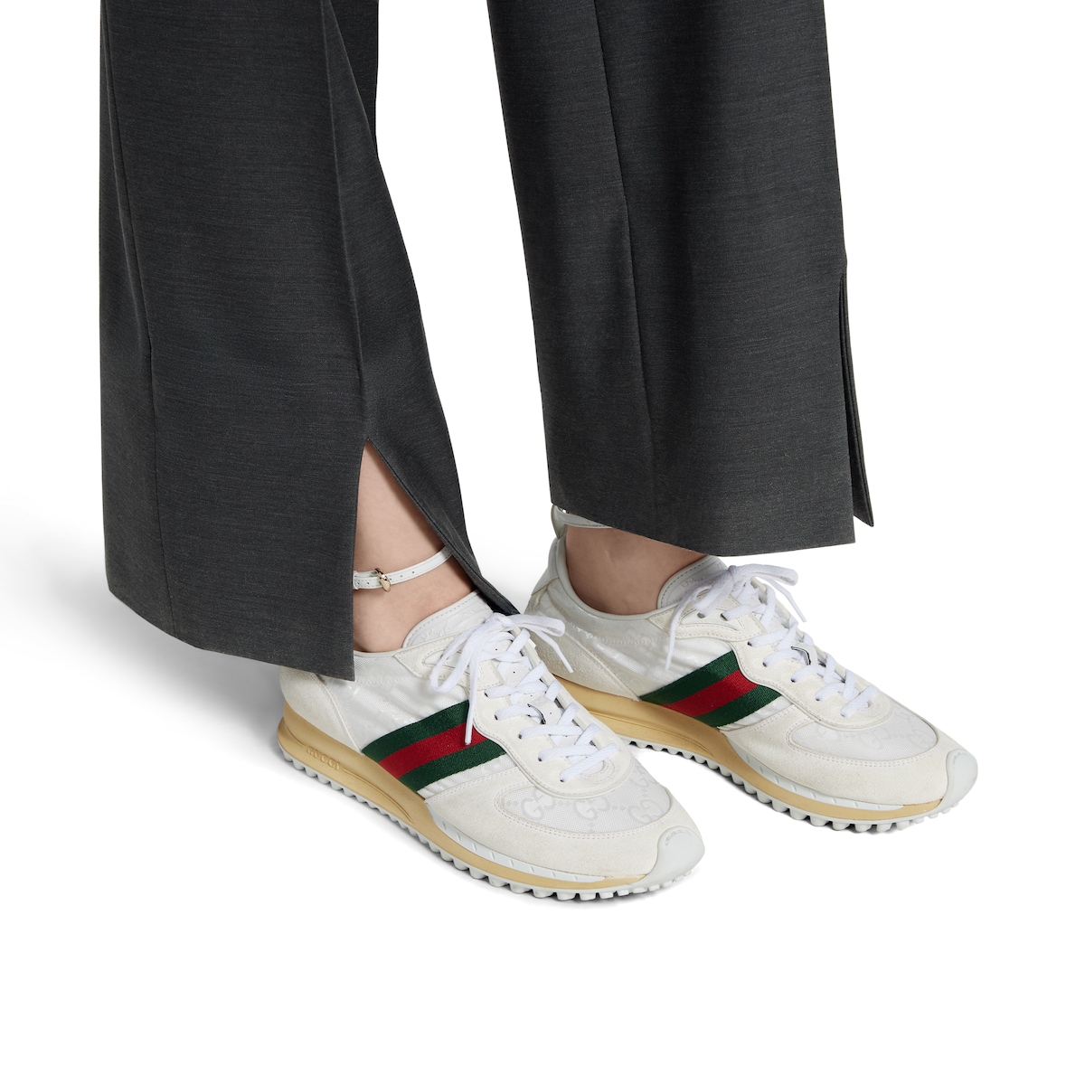 Women's Gucci Re-Motion sneaker in white GG nylon | GUCCI® MX