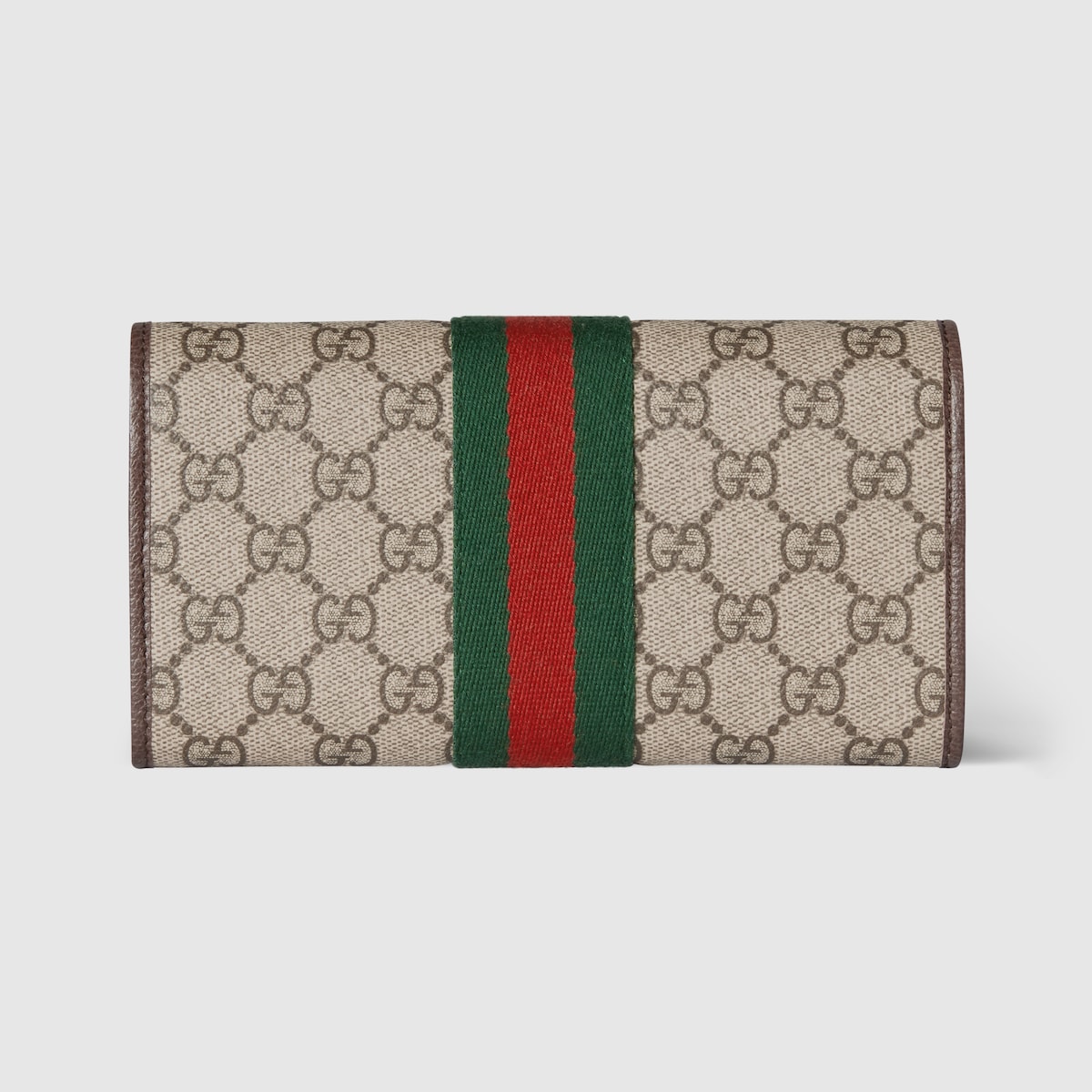 Ophidia continental wallet in beige and brown GG Supreme | GUCCI® US