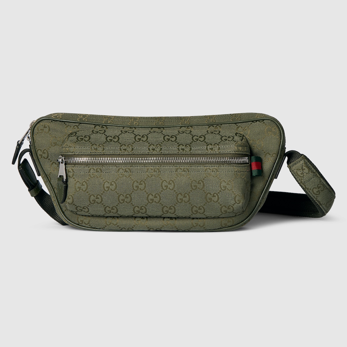 กระเป๋า GG canvas large sling bag inผ้าแคนวาส GG สีเขียวฟอเรสท์ | GUCCI® TH