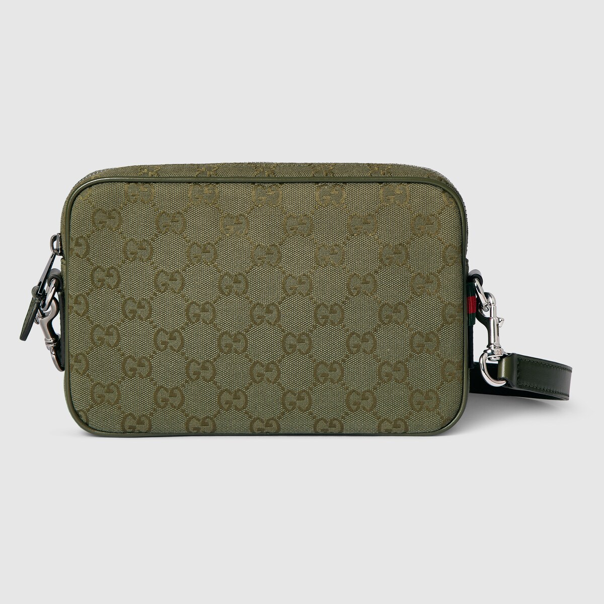 GG canvas small crossbody bag in forest green GG canvas | GUCCI® UK
