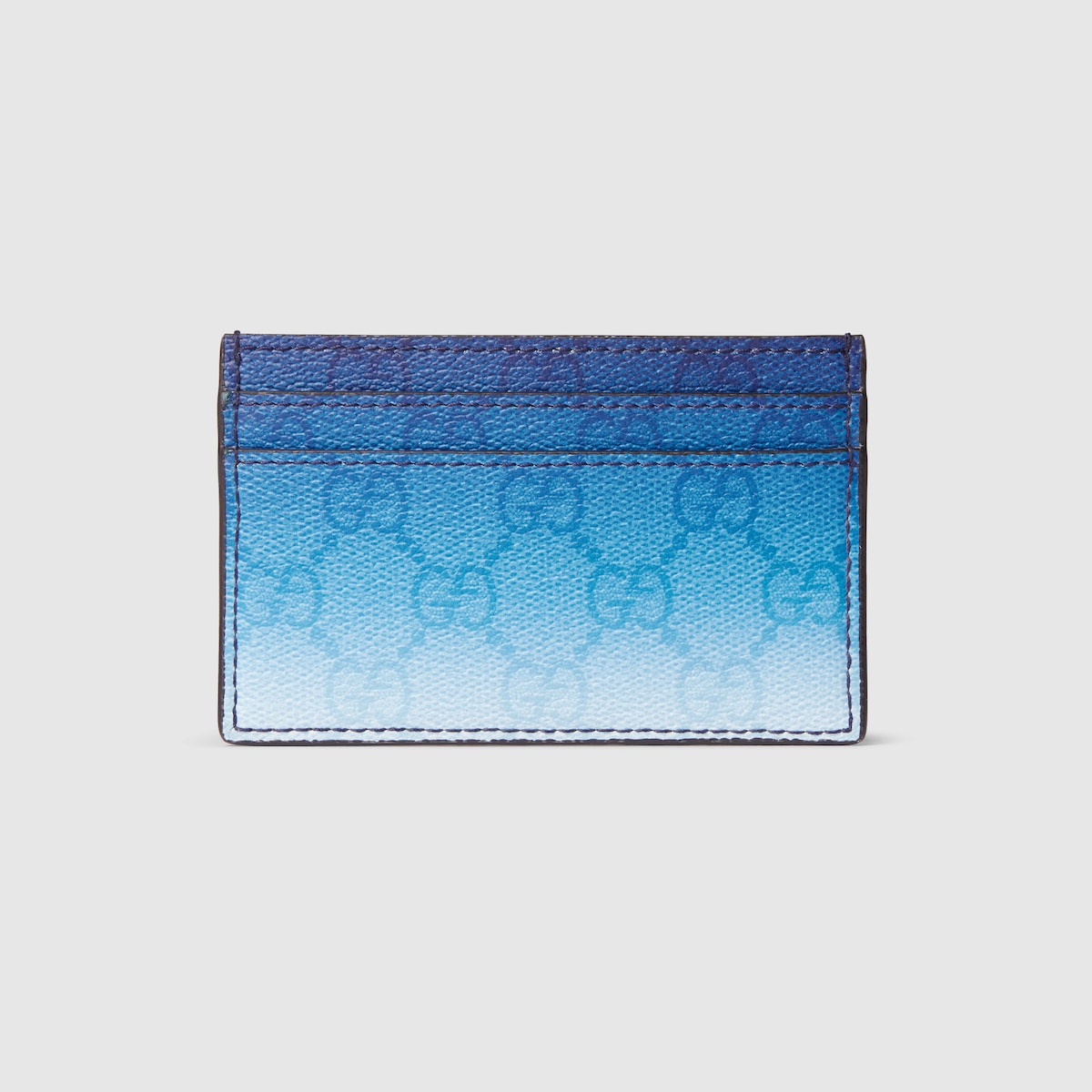 Gucci Chroma card case in gradient blue fabric | GUCCI® US