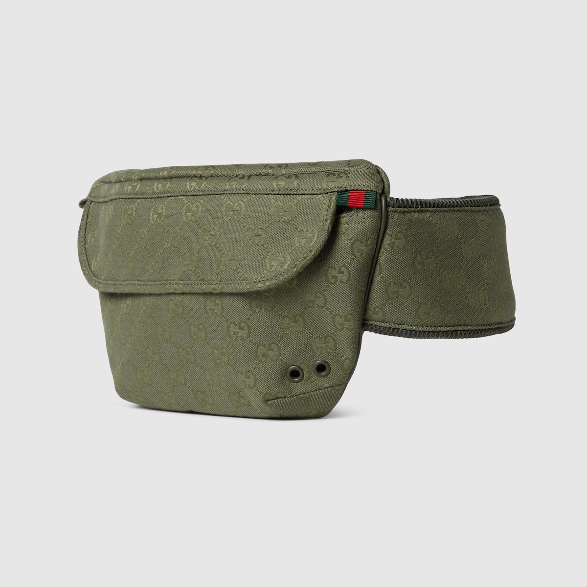 GG canvas large belt bag in forest green GG canvas | GUCCI® SG