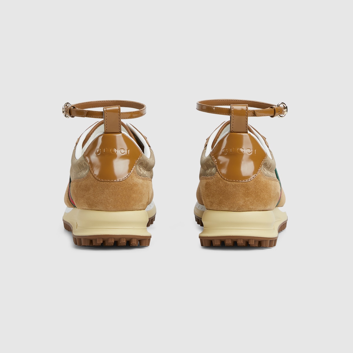 Women's Gucci Re-Motion sneaker in light brown suede | GUCCI® UK