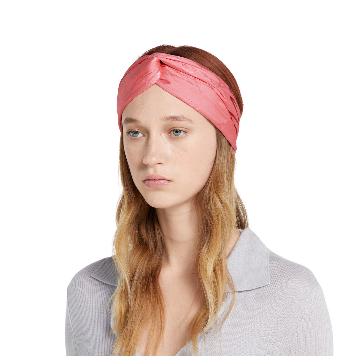 90 x 90 project printed silk carré in dark pink | GUCCI® US