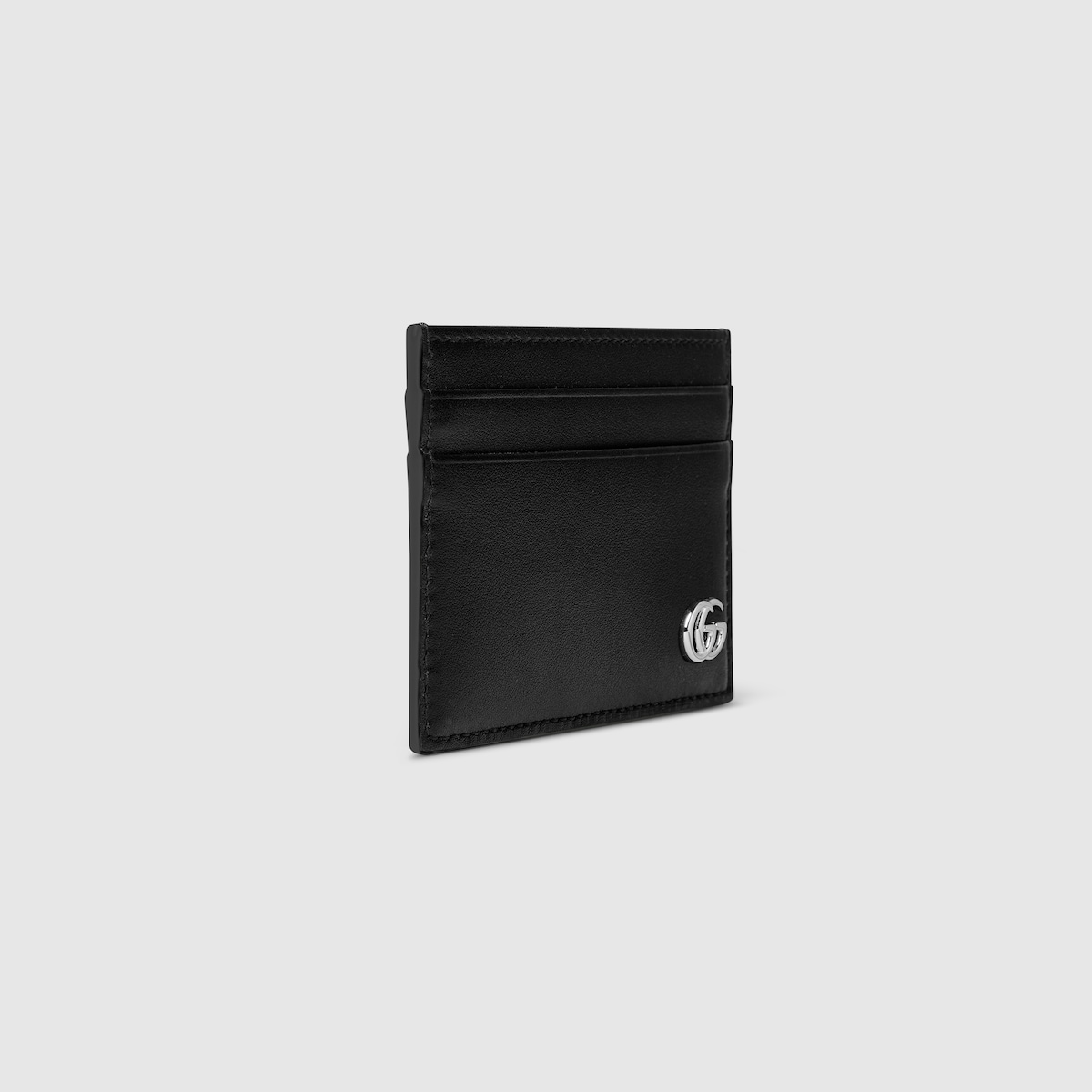 GG Marmont card case in black soft leather | GUCCI® NZ