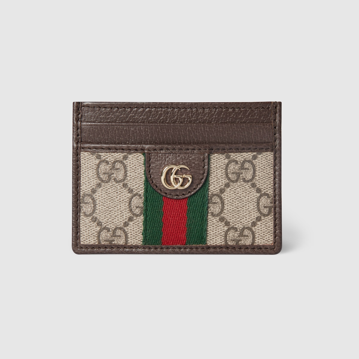 Tarjetero Ophidia en GG supreme beige y marrón | GUCCI® ES