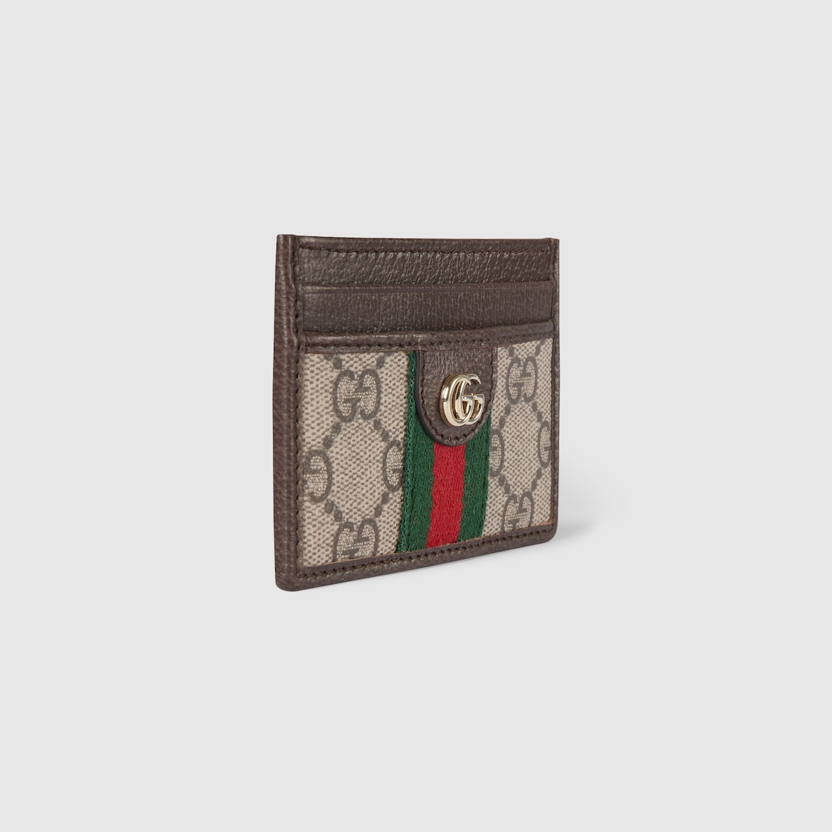 Ophidia card case in beige and brown GG Supreme | GUCCI® US