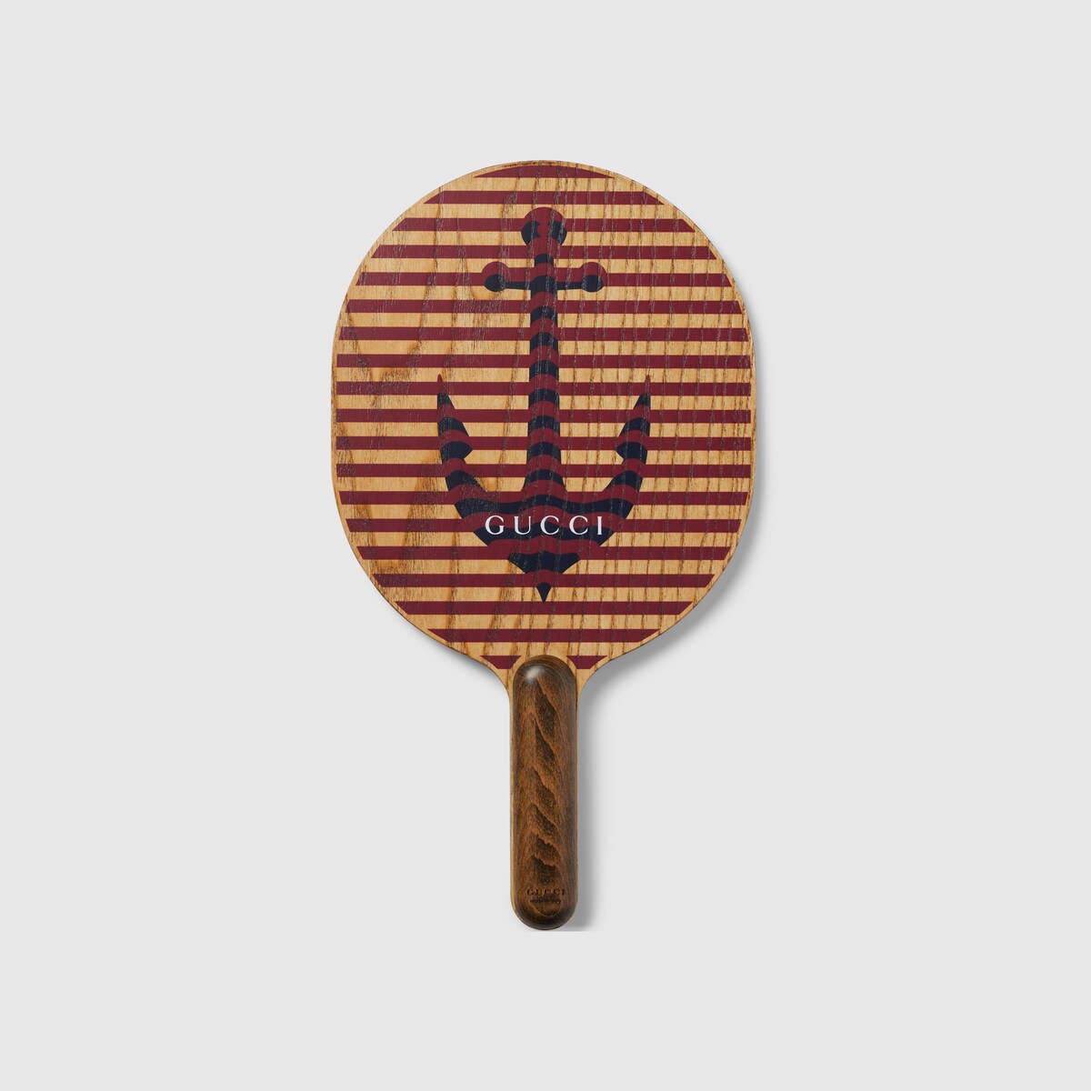 Wooden beach racket and ball set in blue and red | GUCCI® US