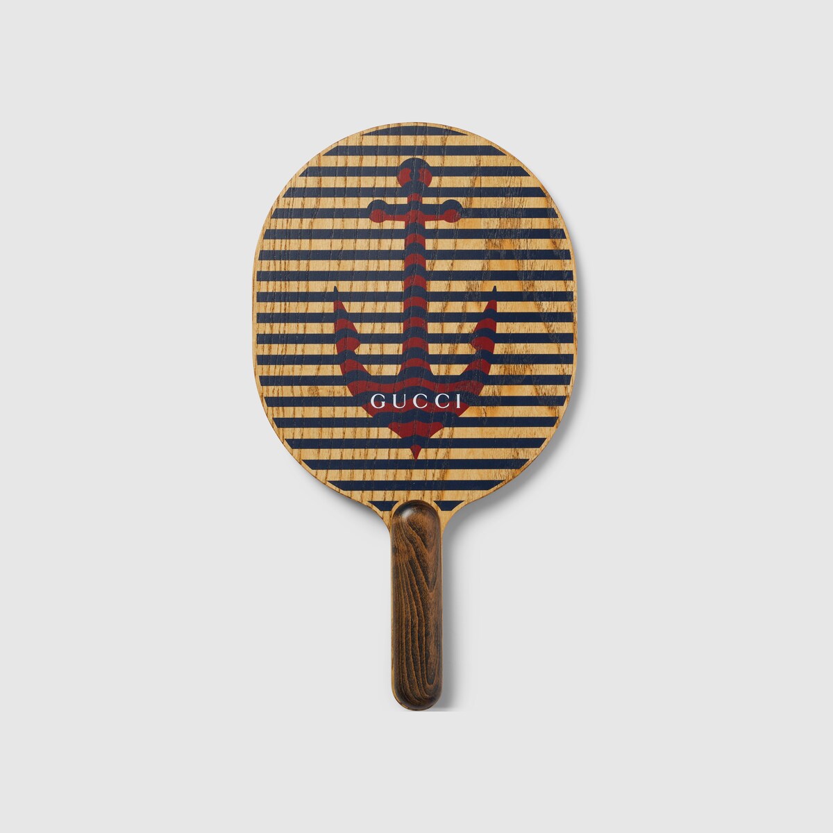 Wooden beach racket and ball set in blue and red | GUCCI® US