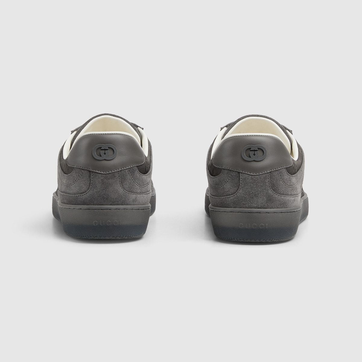 Men's G75 sneaker in grey suede | GUCCI® US