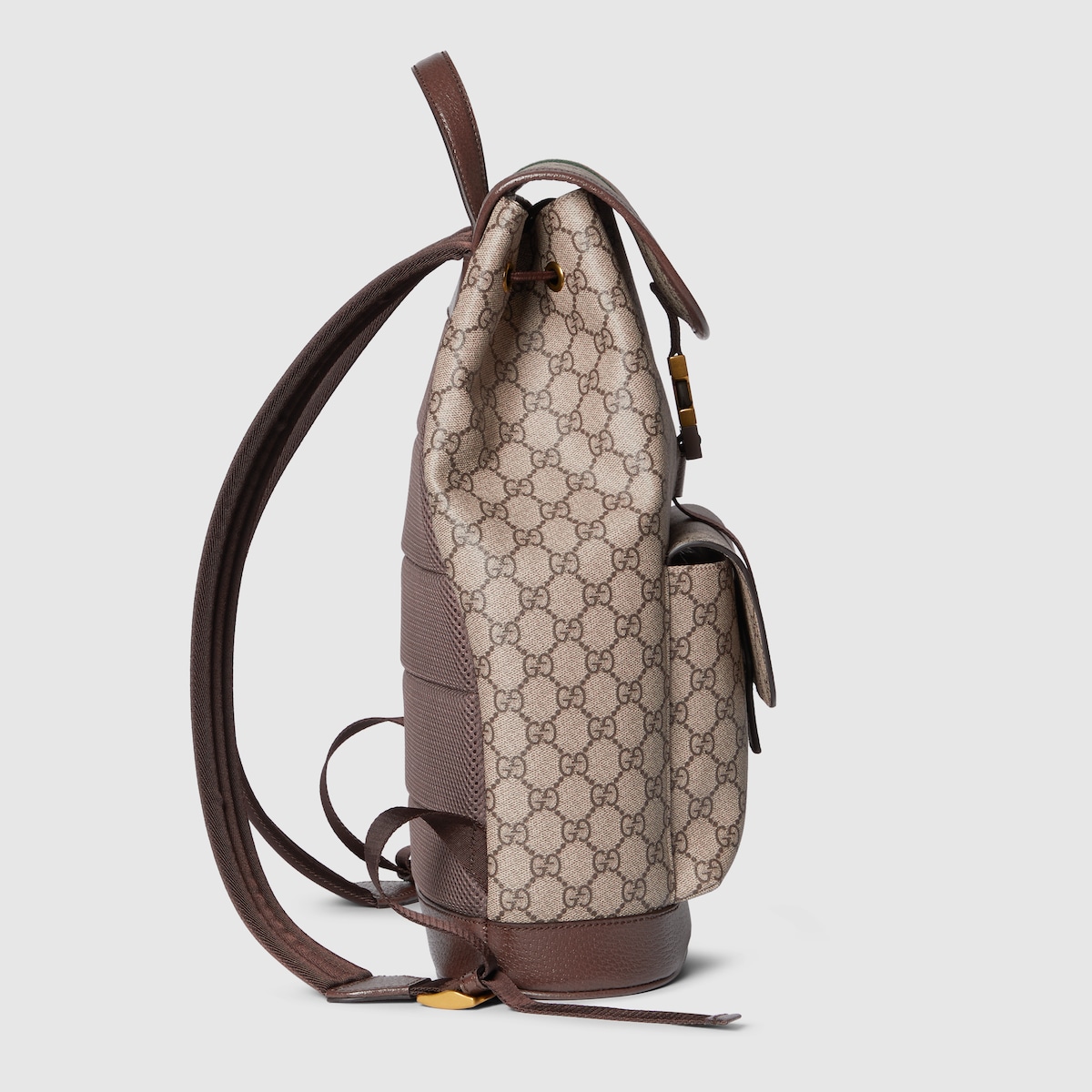 Ophidia small backpack in beige and dark brown fabric | GUCCI® AU